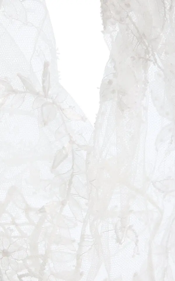 WIEDERHOEFT Embroidered Vienna Lace Top