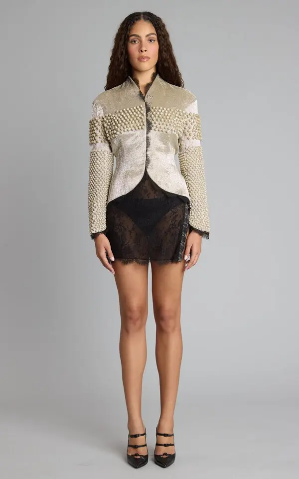 WIEDERHOEFT Embroidered Tulip Jacket
