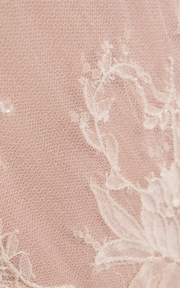 WIEDERHOEFT Gallery Lace-overlay Silk Maxi Skirt