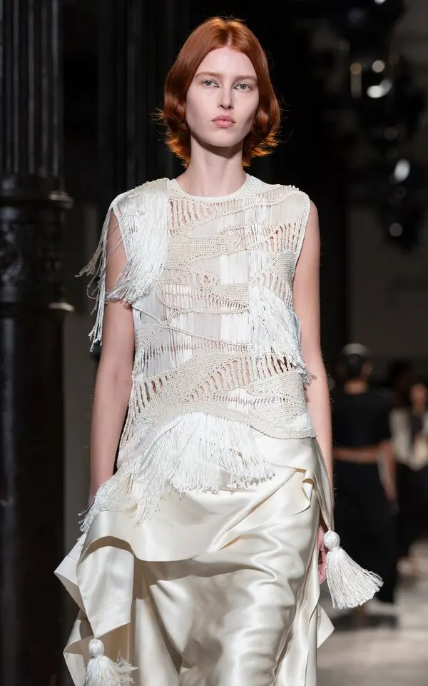 HEIRLOME Rosario Tasseled Silk Maxi Skirt