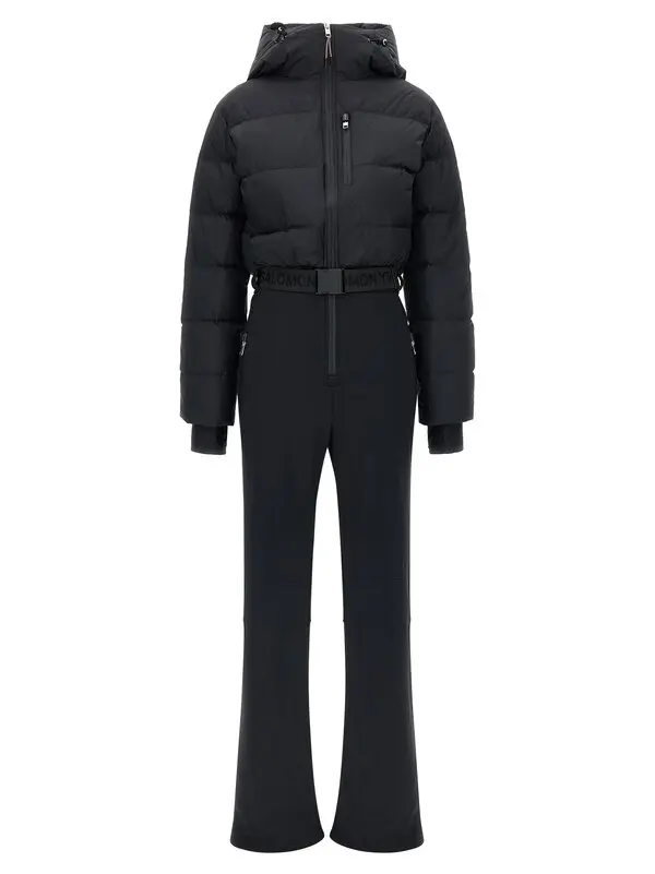 YVES SALOMON Ski Suit Hood Lined - Black