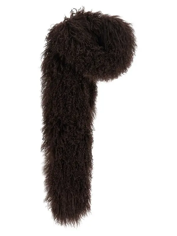 YVES SALOMON Mongolian Sheepskin Scarf