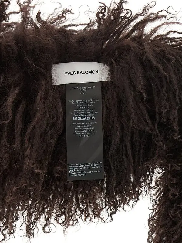 YVES SALOMON Mongolian Sheepskin Scarf