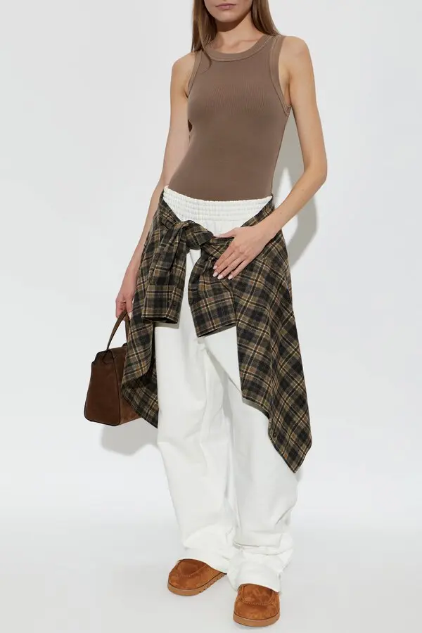 NAKED WOLFE Corded’ Mules - Brown