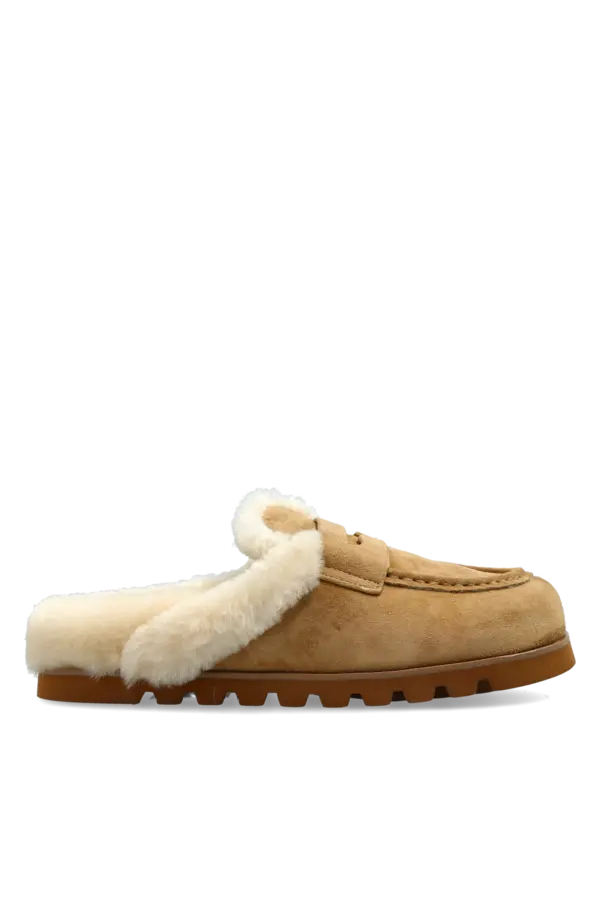 NAKED WOLFE Corded’ Mules - Beige