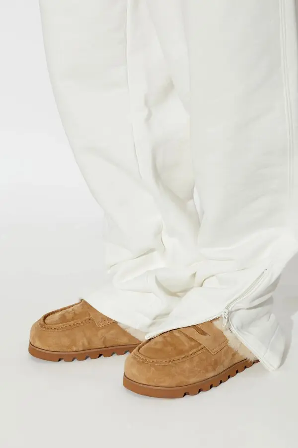 NAKED WOLFE Corded’ Mules - Beige