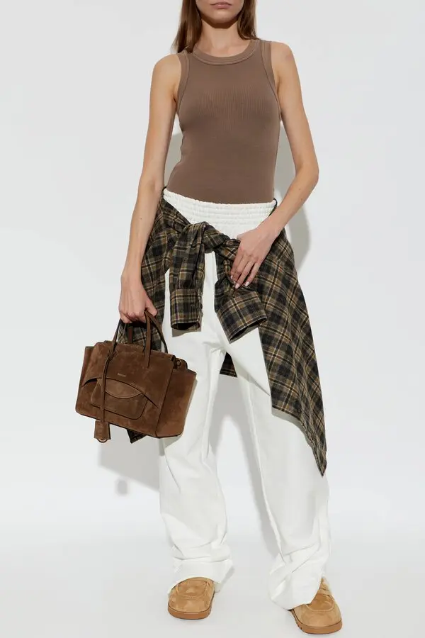 NAKED WOLFE Corded’ Mules - Beige