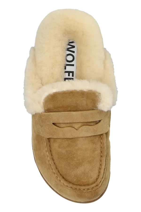 NAKED WOLFE Corded’ Mules - Beige