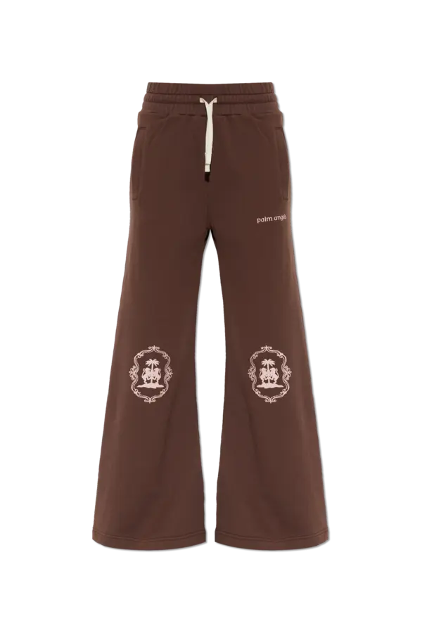 Palm Angels Flared Sweatpants - Brown