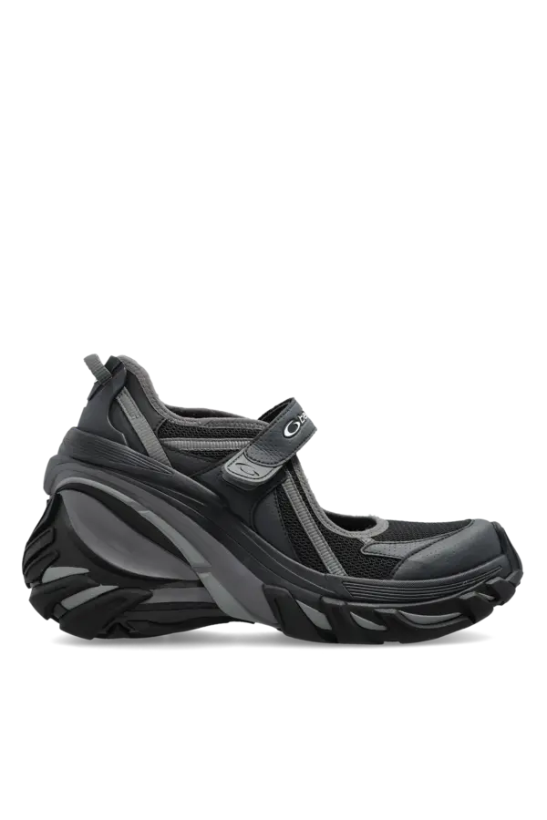 Balenciaga Hydra Mary Jane’ Wedge Shoes - Black