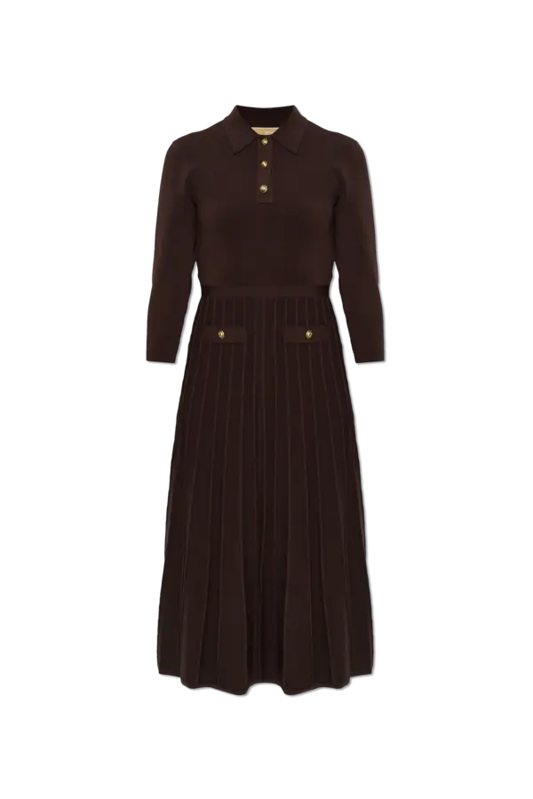 Michael Kors Long Dress With Collar
