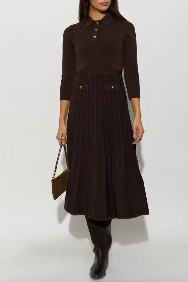 Michael Kors Long Dress With Collar
