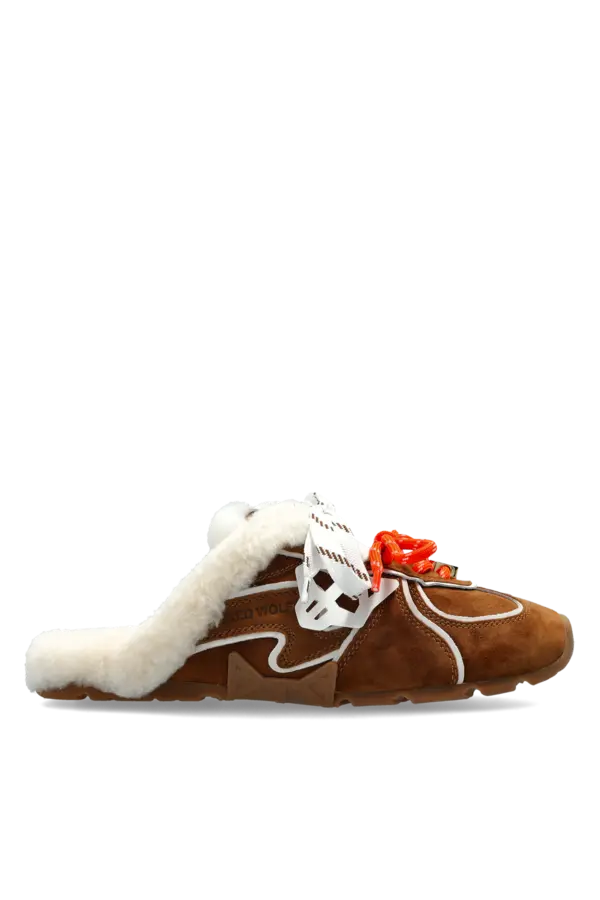 NAKED WOLFE Adorn’ Slides - Brown