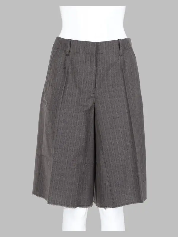 Our Legacy Phase Stripe Motion Wool-cotton Shorts