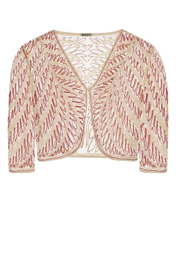 BODE Embellished Mesh Rita Cardigan - Multicoloured