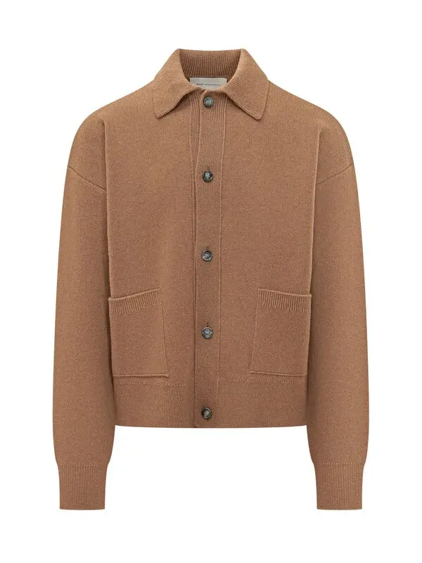 AMI Paris Shirt-collar Cardigan