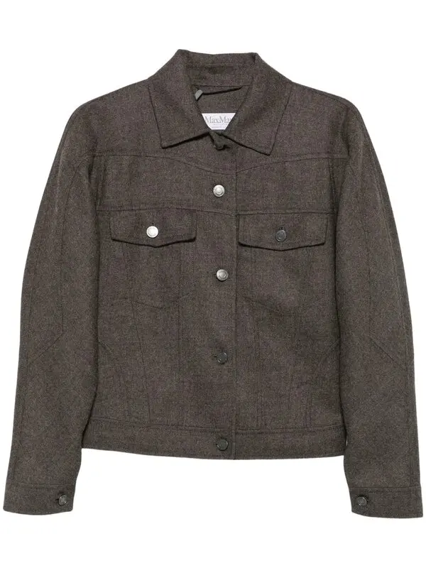Max Mara Wool Button-up Jacket