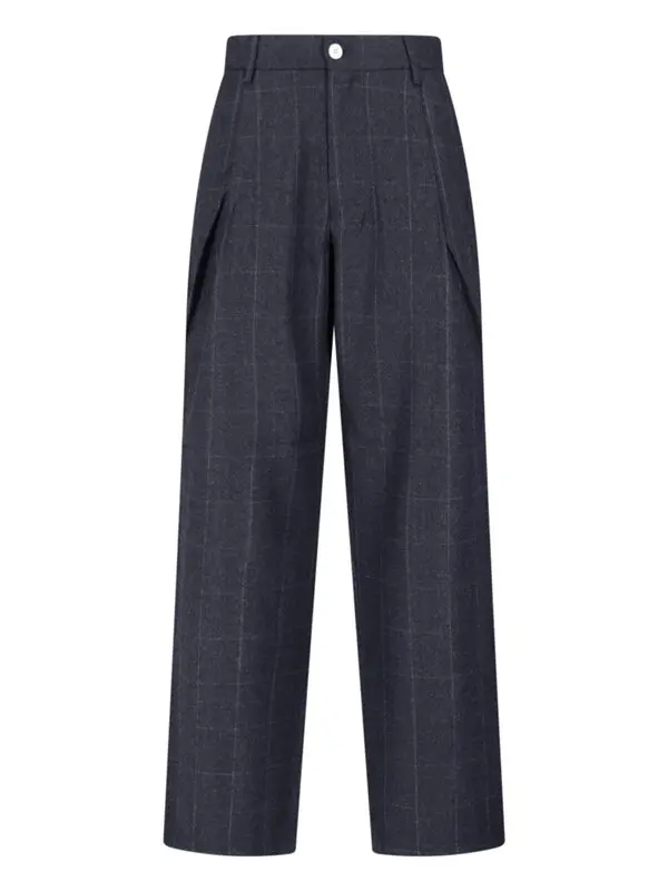 Sibel Saral Windowpane Wide-leg Trousers