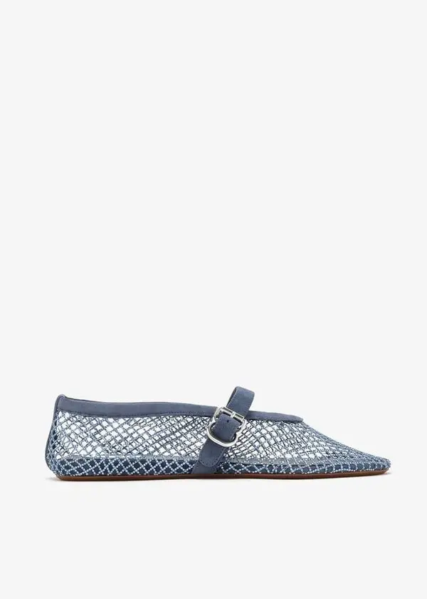 Alaïa Ballerina Flats - Bleutempet