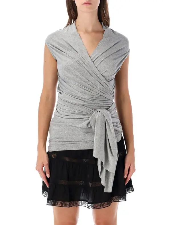 Gimaguas Draped Wrap Top