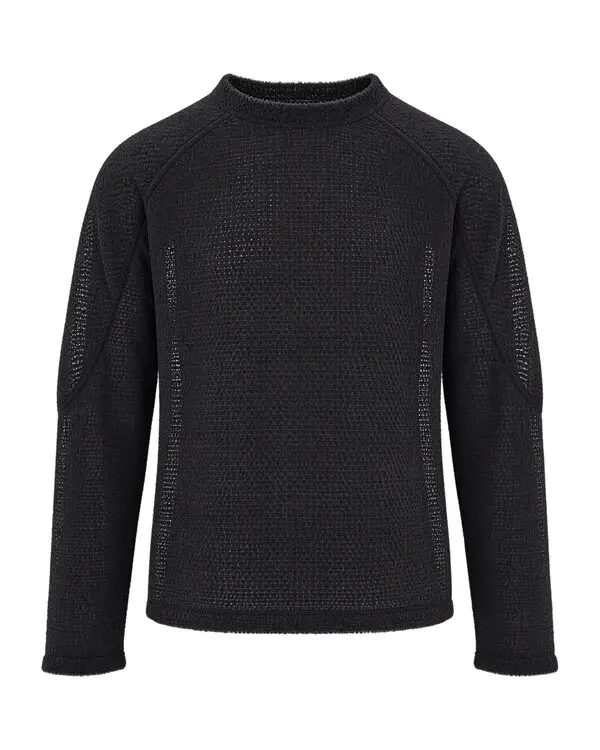 Satisfy Waffle Knit Mock Neck Long Sleeve Top