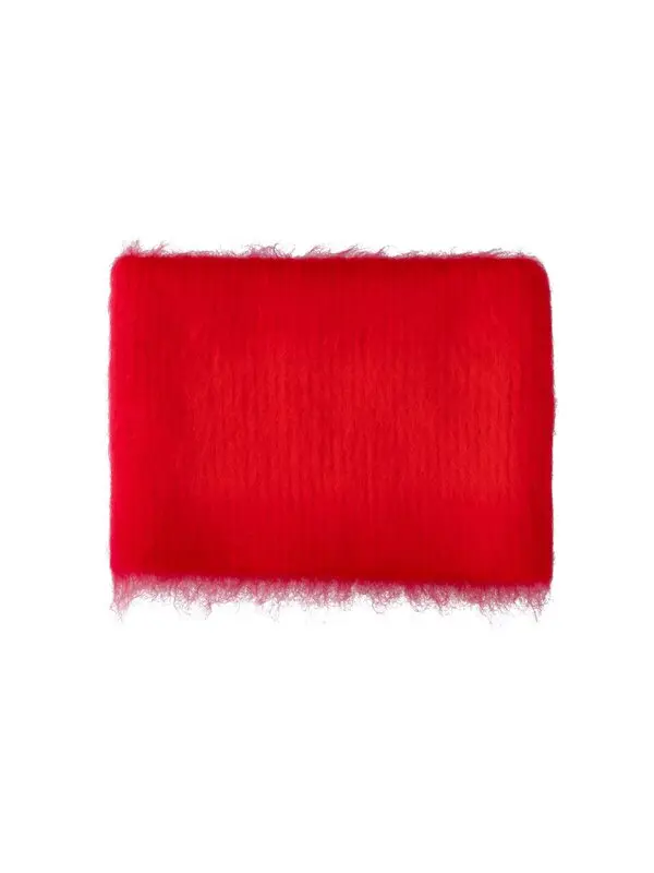 MAISON MARGIELA Brushed Mohair Scarf - Red
