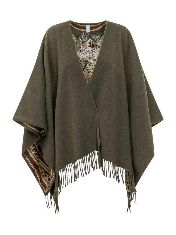 FERRAGAMO Felindr Cape Scarf - Olive