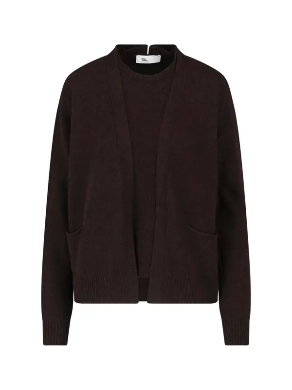 Sibel Saral Open Front Cashmere Blend Cardigan
