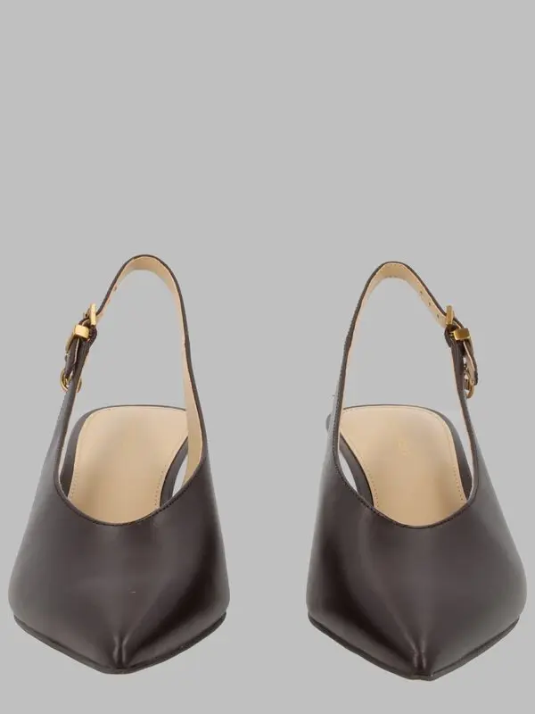 Michael Kors Leather Heels - Brown