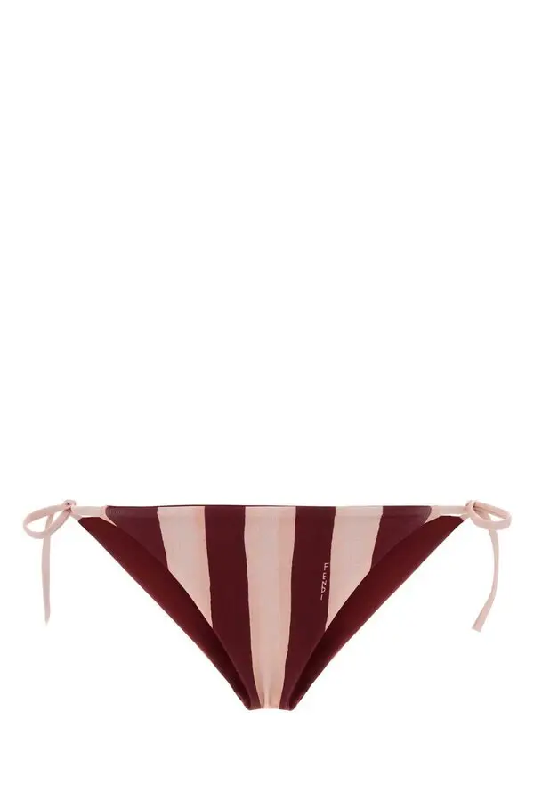 Fendi Printed Lycra Bikini Bottom - Stripped