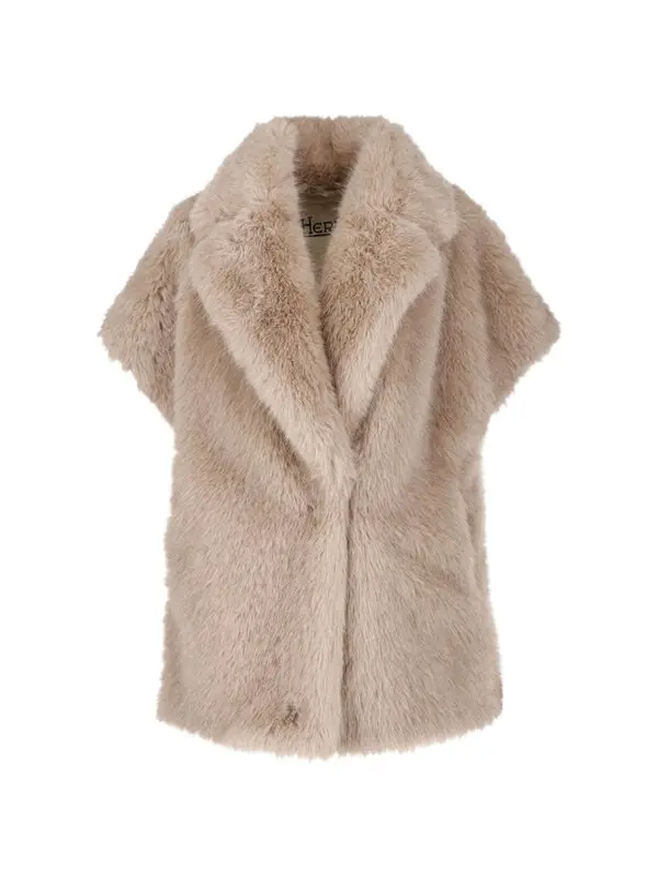 Herno Faux Fur Sleeveless Vest