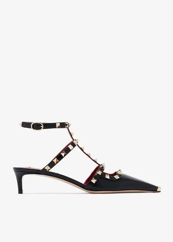 Valentino Garavani Rockstud Mini Ankle Strap - Nero