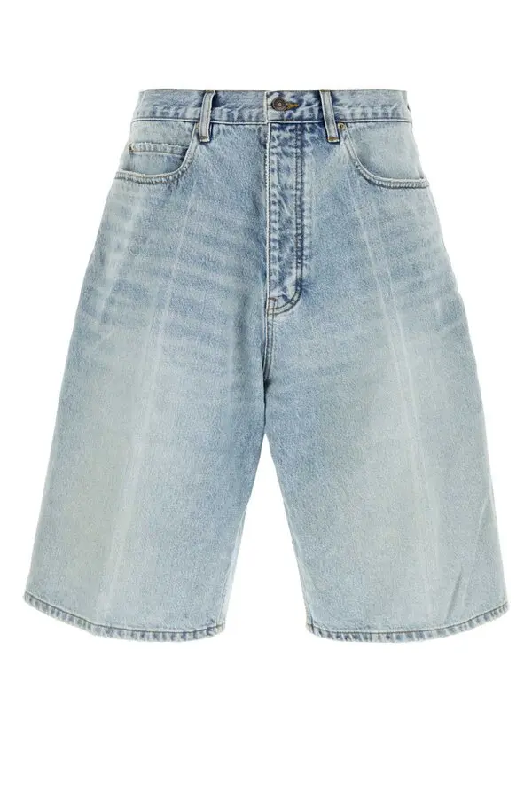 Balenciaga Denim Bermuda Shorts
