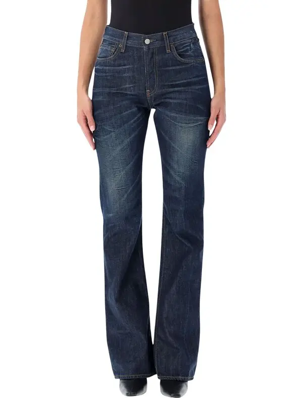 Acne Studios High-rise Straight-leg Jeans - Blu