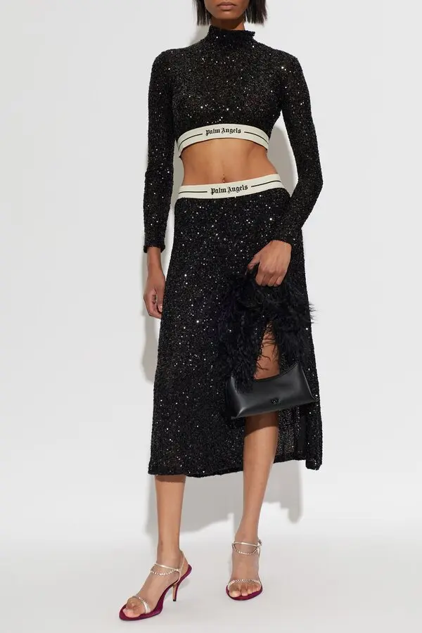 Palm Angels Sequined Skirt