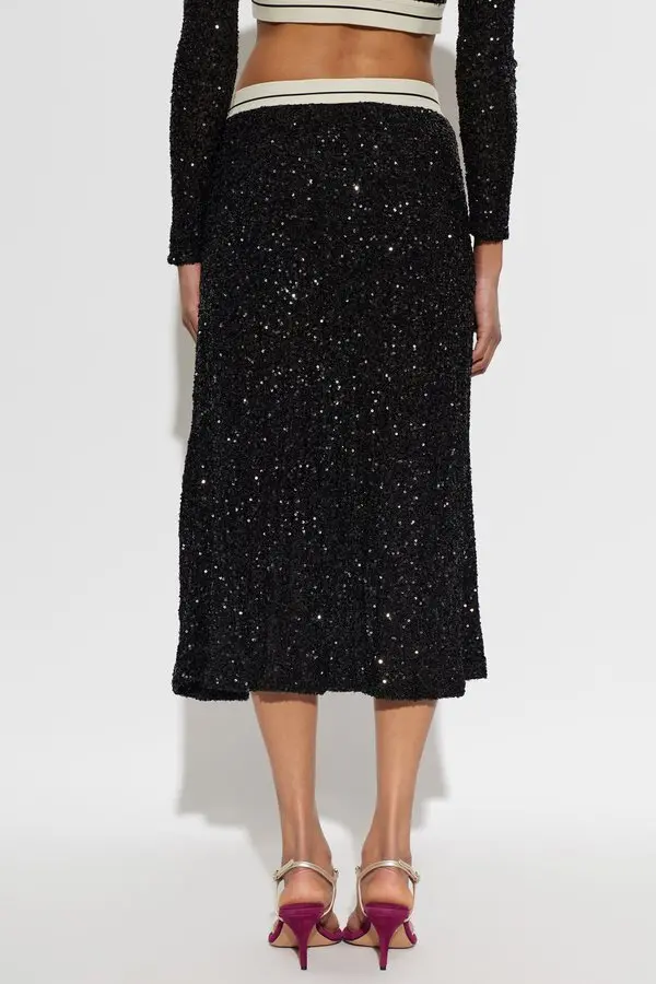 Palm Angels Sequined Skirt