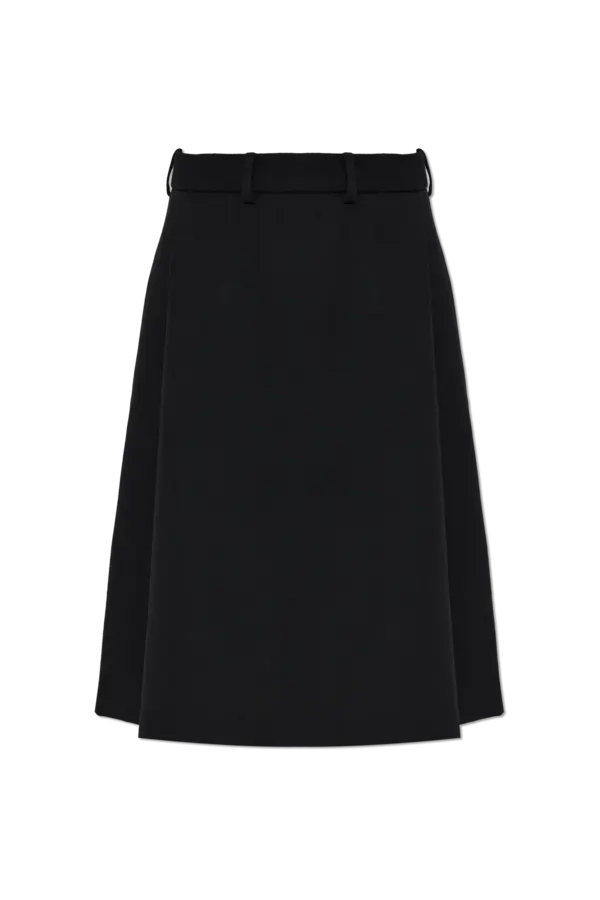 Balenciaga Wool Shorts With A Pleat - Black