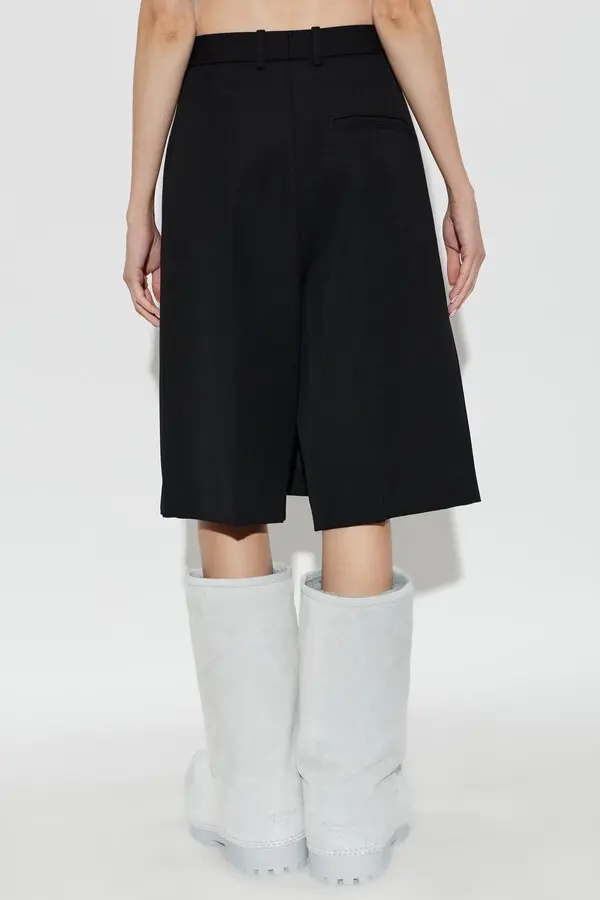 Balenciaga Wool Shorts With A Pleat