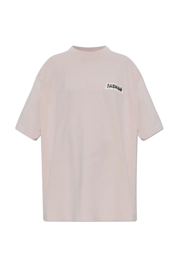 Balenciaga Logo T-shirt - Pink