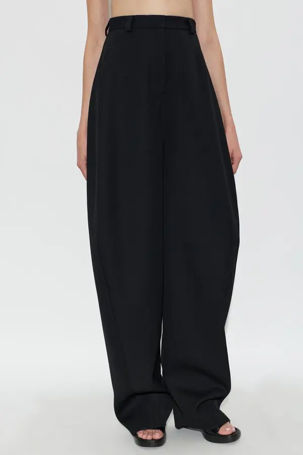 Balenciaga Wide-leg Wool Trousers