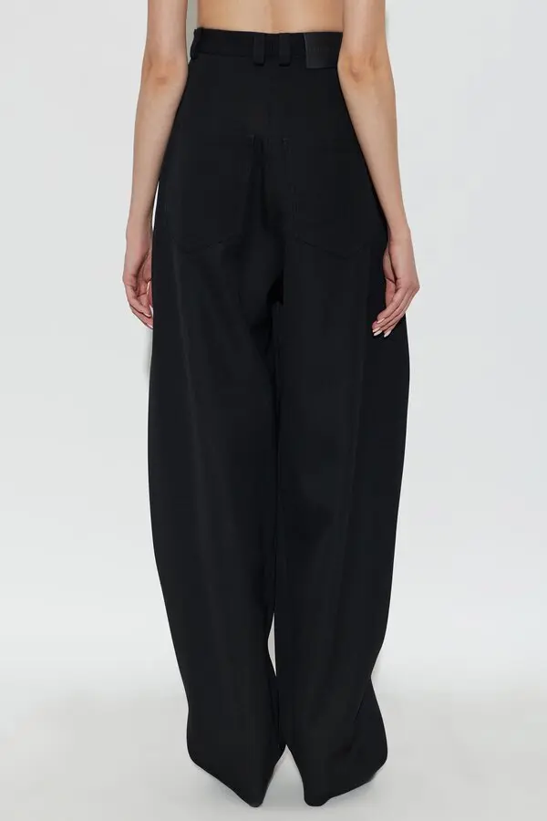 Balenciaga Wide-leg Wool Trousers