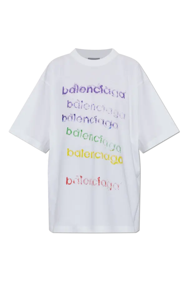 Balenciaga Logo T-shirt - White