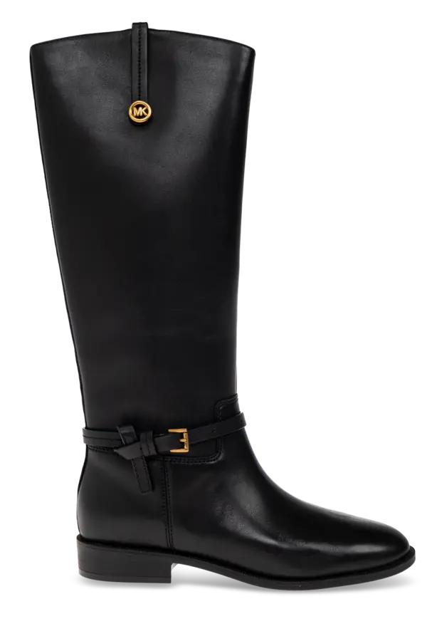Michael Kors Leather Boots ‘beverly Flat