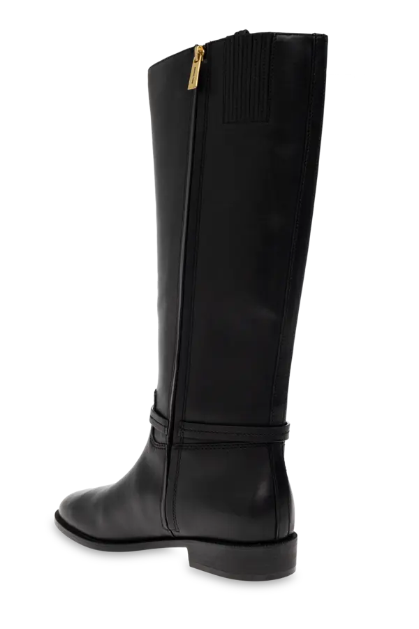 Michael Kors Leather Boots ‘beverly Flat
