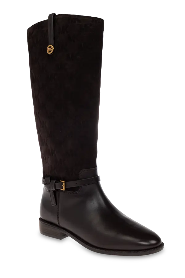 Michael Kors Leather Boots ‘beverly Flat