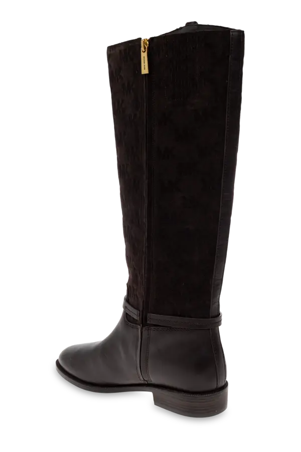 Michael Kors Leather Boots ‘beverly Flat