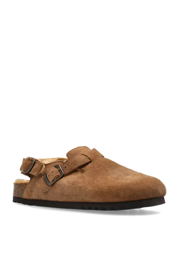 DR. SCHOLL'S SHOES Suede Mules ‘fae Backstrap