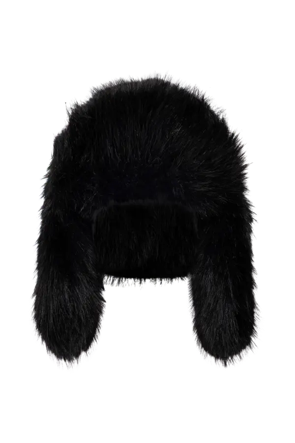 Balenciaga Fur Hat From The ‘skiwear’ Collection - Black