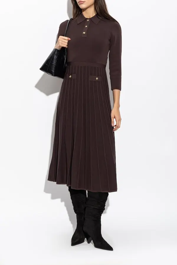 Michael Kors Jayla Ruched’ Leather Knee Boots