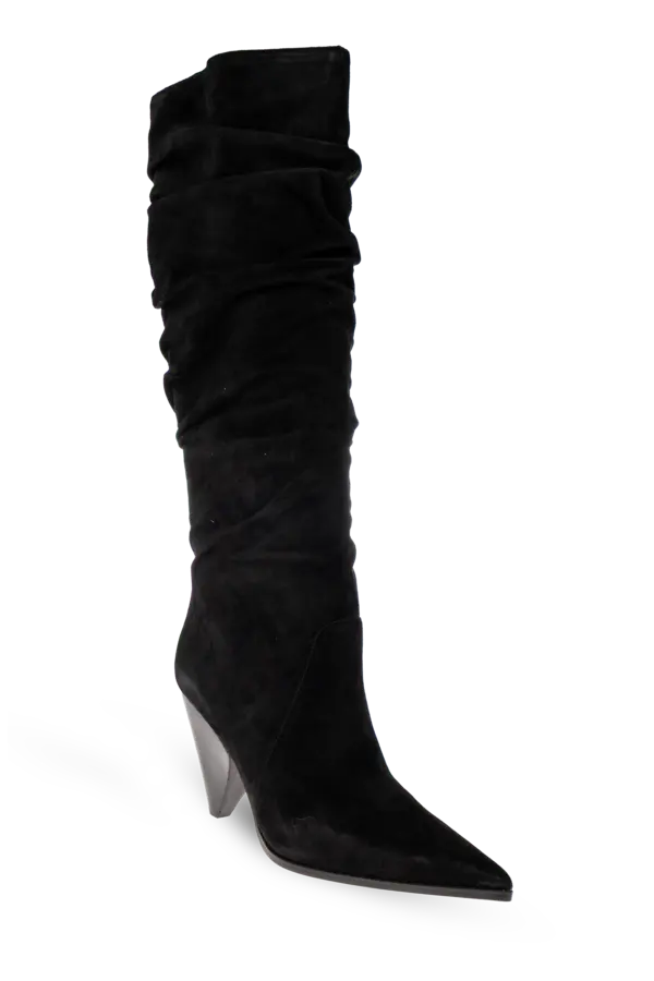 Michael Kors Jayla Ruched’ Leather Knee Boots